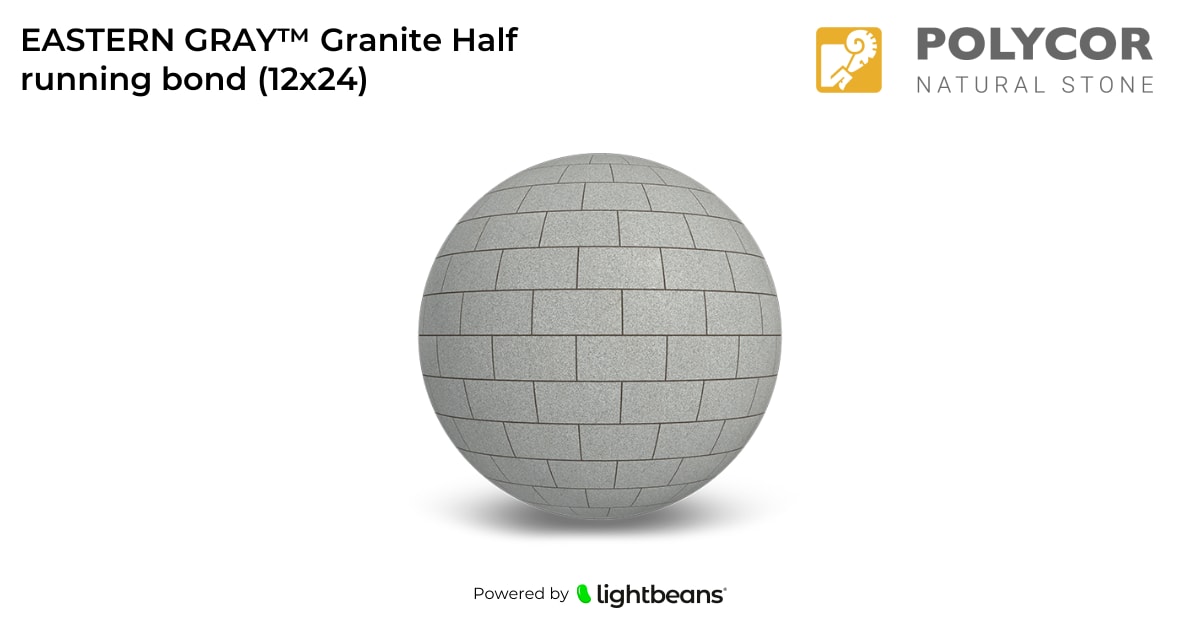 EASTERN GRAY™ Granite Half running bond (12x24) Texture from Polycor ...