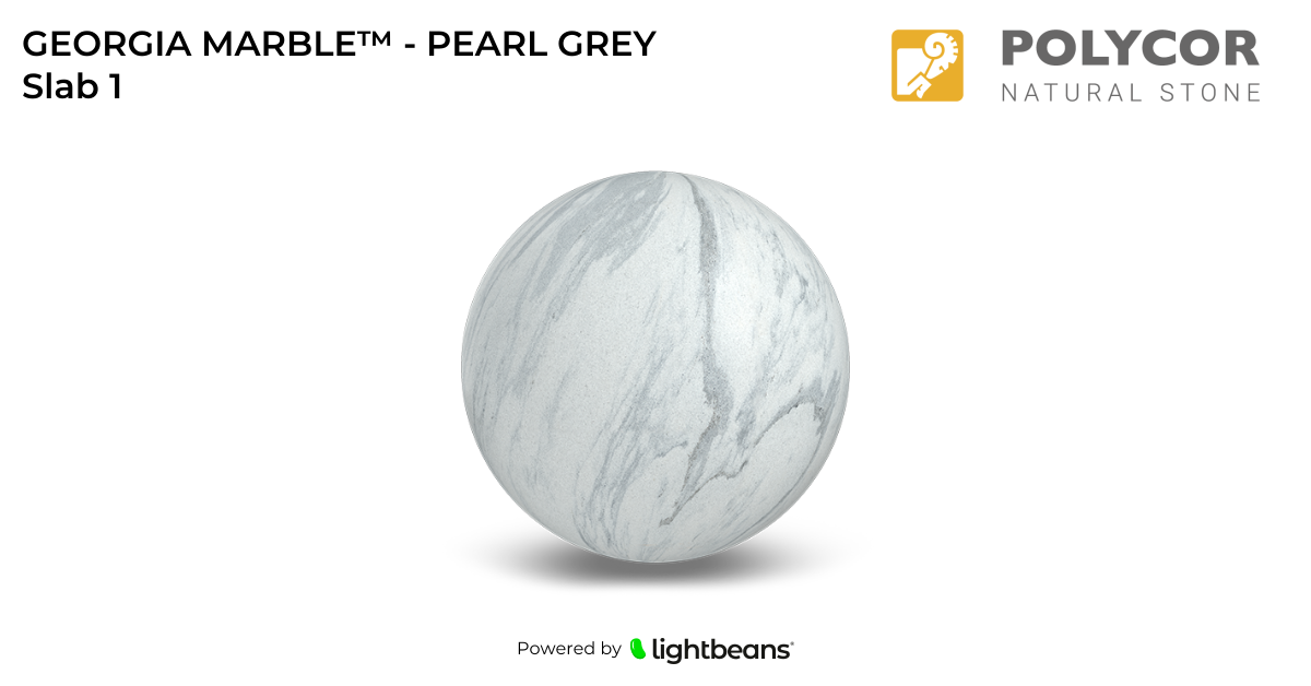 GEORGIA MARBLE™ ‐ PEARL GREY Slab 1 Texture from Polycor | Lightbeans