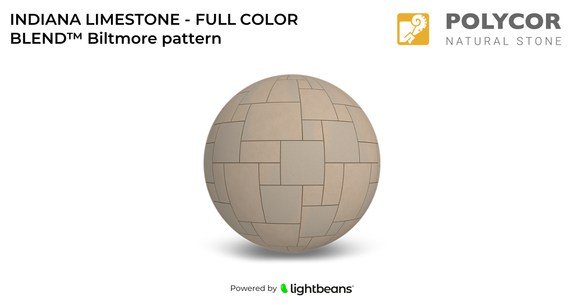 INDIANA LIMESTONE ‐ FULL COLOR BLEND™ Biltmore pattern Texture from ...
