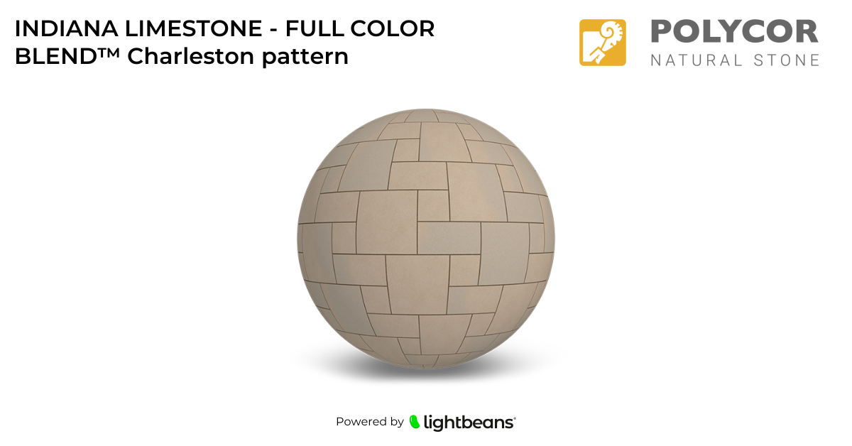 INDIANA LIMESTONE ‐ FULL COLOR BLEND™ Charleston pattern Texture from ...