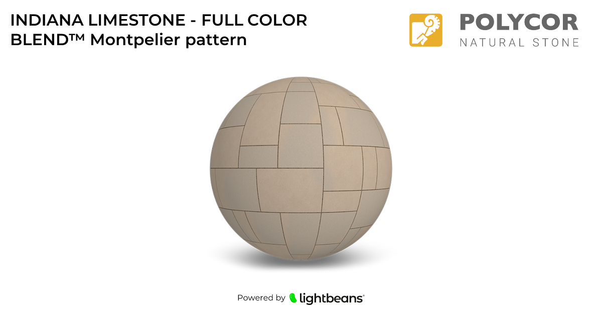 INDIANA LIMESTONE ‐ FULL COLOR BLEND™ Montpelier pattern Texture from ...