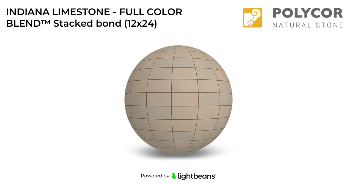 INDIANA LIMESTONE ‐ FULL COLOR BLEND™ Stacked bond (12x24) Texture from ...