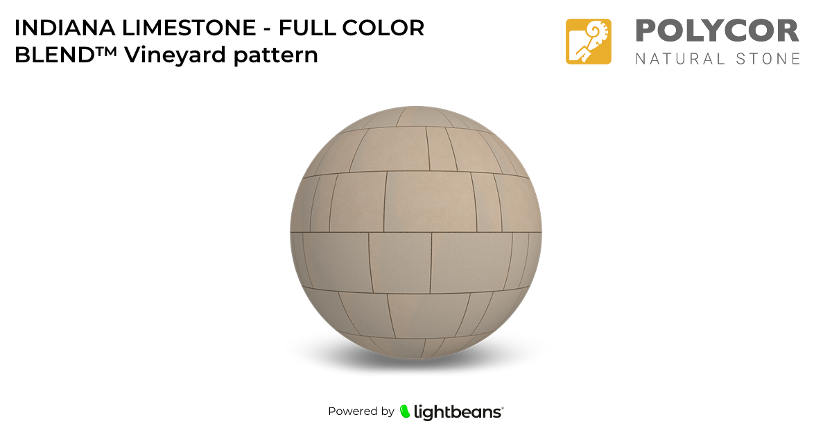 INDIANA LIMESTONE ‐ FULL COLOR BLEND™ Vineyard pattern Texture from ...