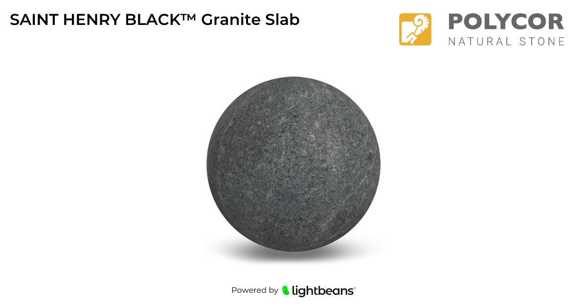 SAINT HENRY BLACK™ Granite Slab Texture from Polycor | Lightbeans
