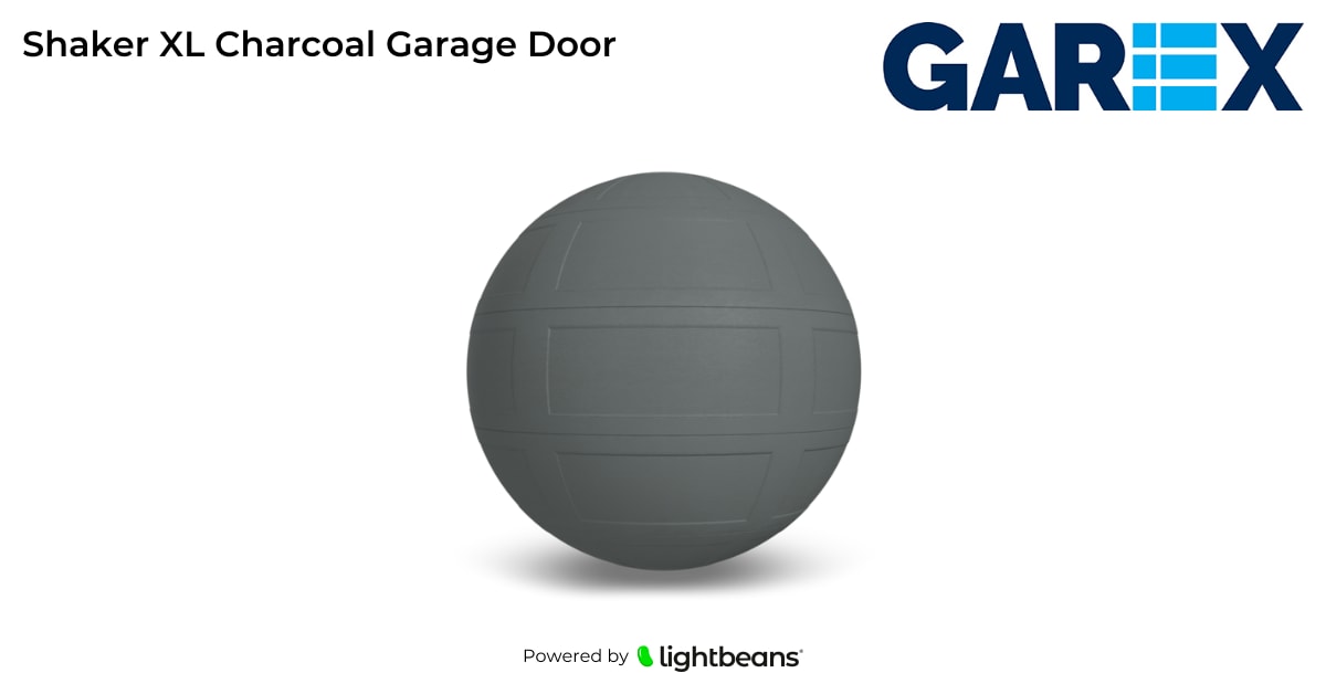 Shaker XL Charcoal Garage Door Texture from Garex | Lightbeans