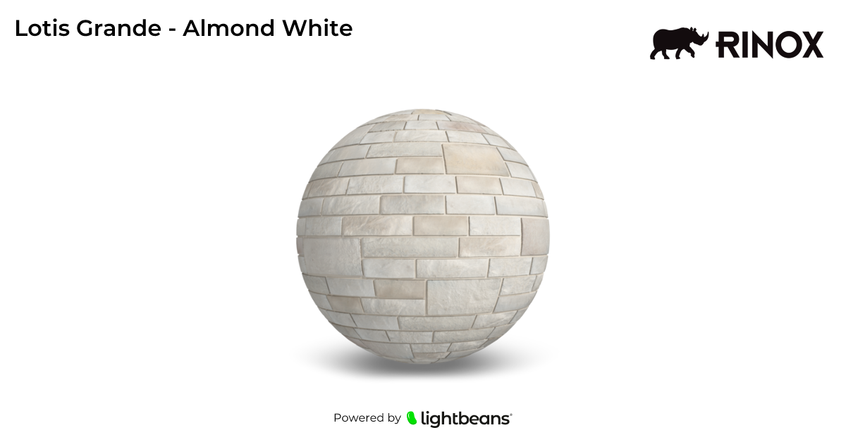Lotis Grande - Almond White Texture from Rinox | Lightbeans