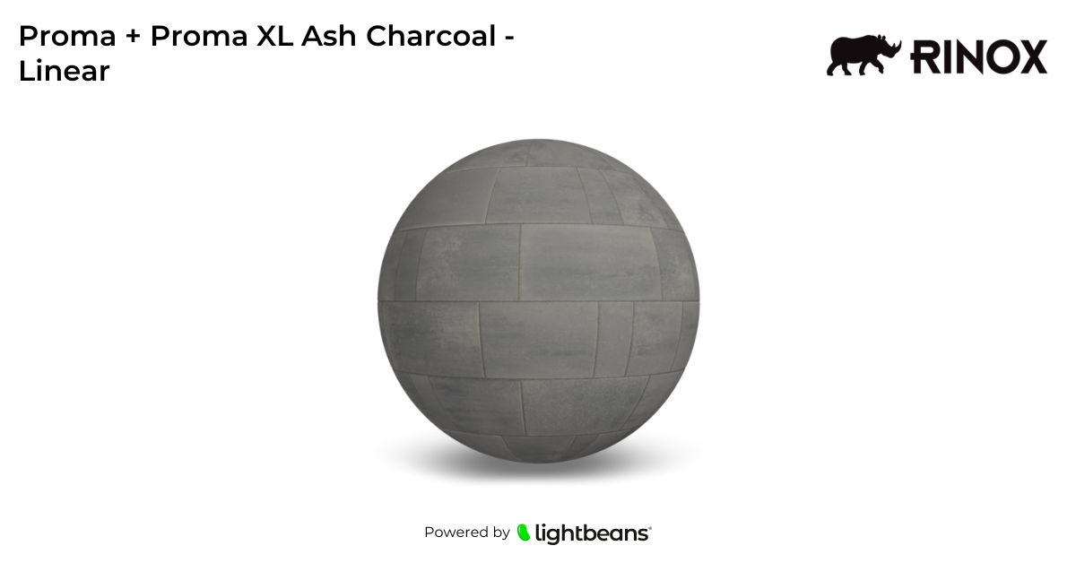 Proma + Proma XL Ash Charcoal - Linear Texture from Rinox | Lightbeans