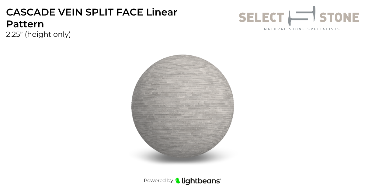 CASCADE VEIN SPLIT FACE Linear Pattern Texture from Select Stone Supply ...