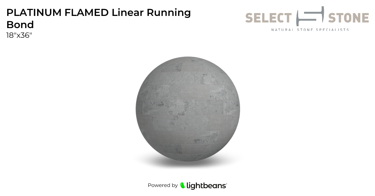 PLATINUM FLAMED Linear Running Bond Texture from Select Stone Supply ...