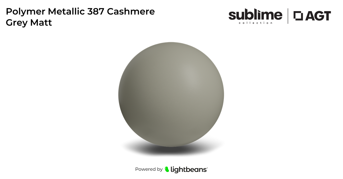 Polymer Metallic 387 Cashmere Grey Matt Texture from Sublime | Lightbeans