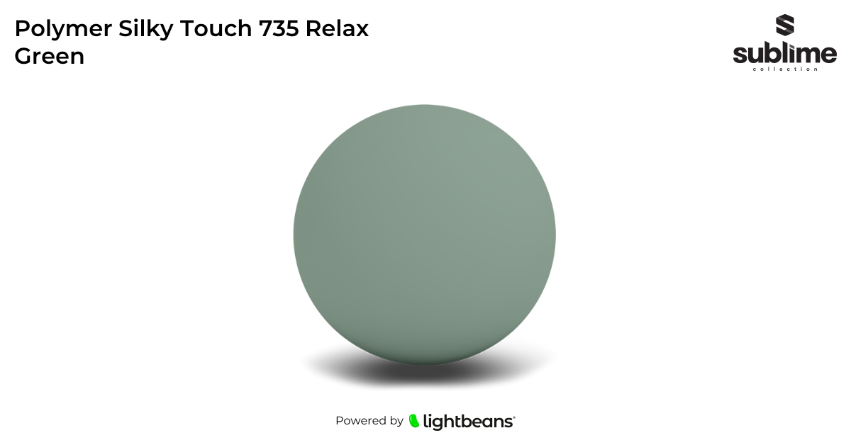 Polymer Silky Touch 735 Relax Green Texture from Sublime | Lightbeans