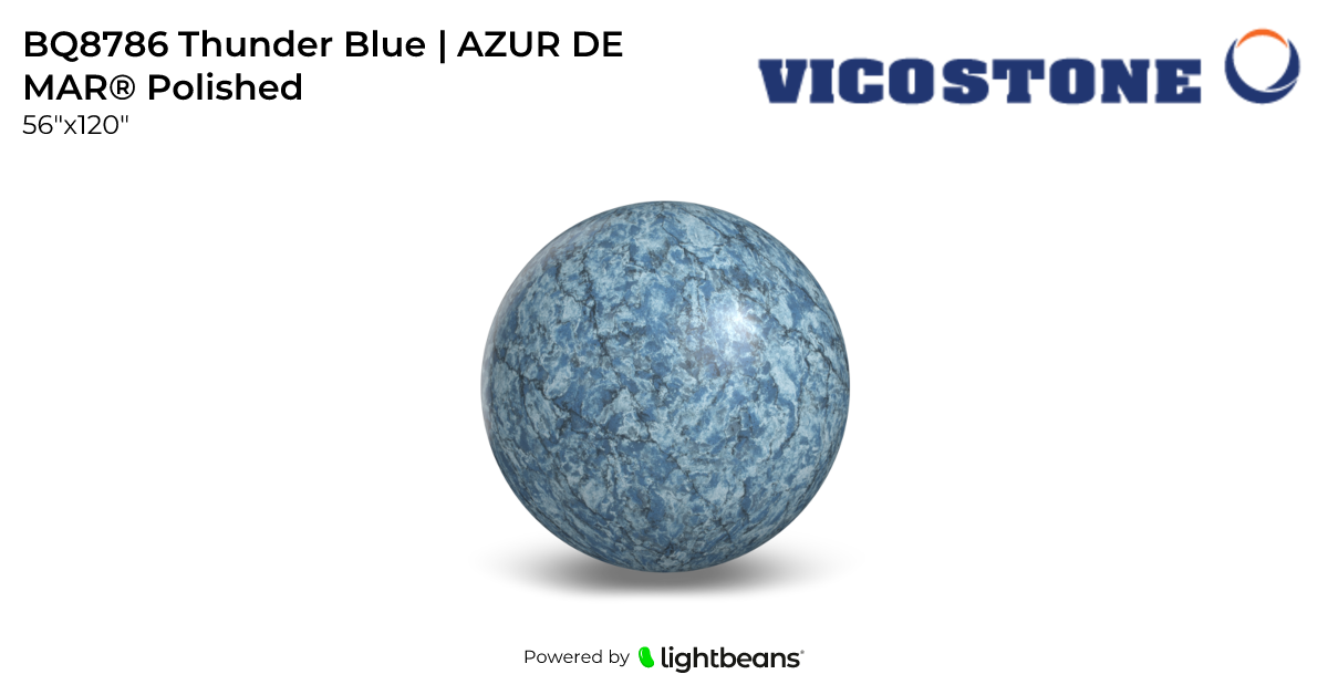 BQ8786 Thunder Blue | AZUR DE MAR® Polished Texture from Vicostone ...