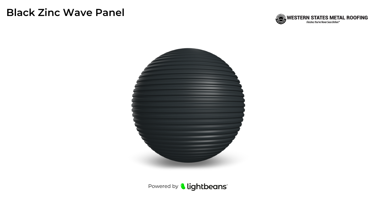 Black Zinc Wave Panel Texture from Western States Metal Roofing ...