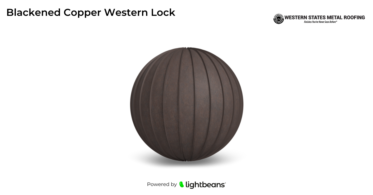 Blackened Copper Western Lock Texture from Western States Metal Roofing ...