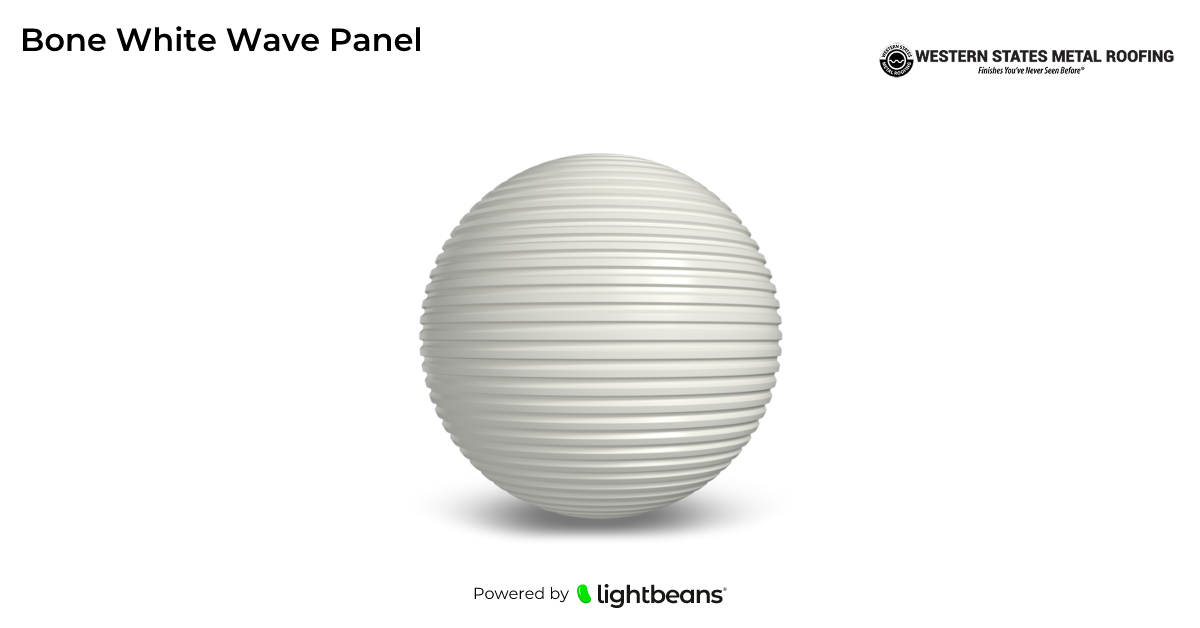 Bone White Wave Panel Texture from Western States Metal Roofing ...