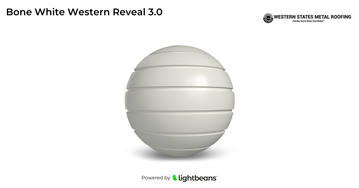 Bone White Western Reveal 3.0 Texture from Western States Metal Roofing ...