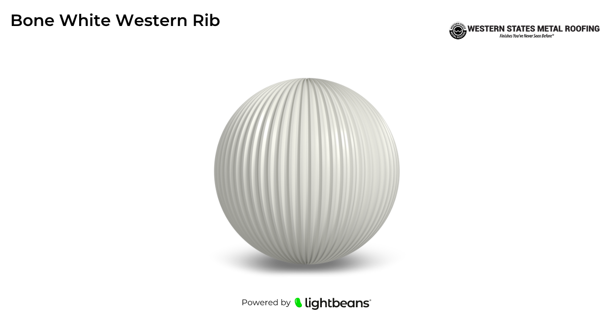 Bone White Western Rib Texture from Western States Metal Roofing ...