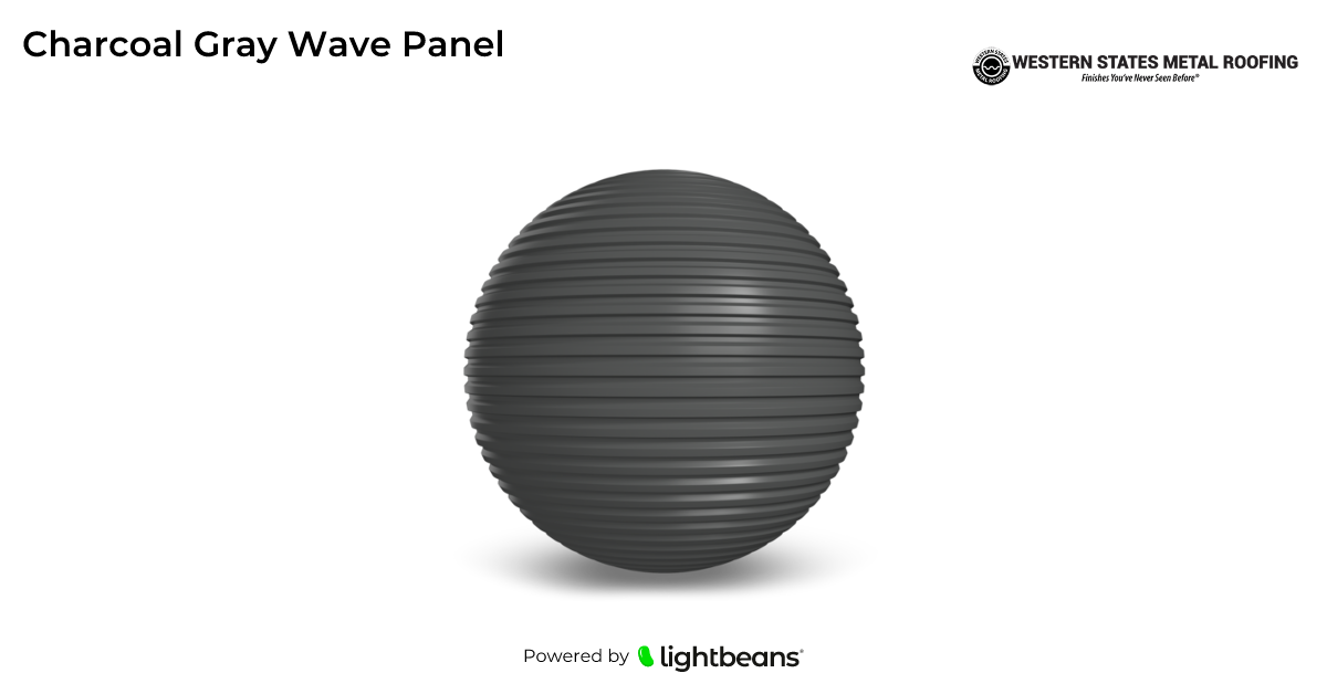 Charcoal Gray Wave Panel Texture from Western States Metal Roofing ...