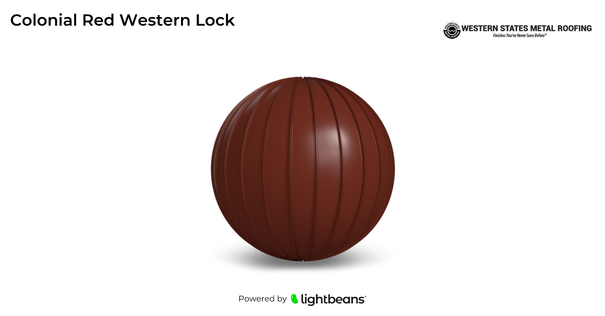 Colonial Red Western Lock Texture from Western States Metal Roofing ...