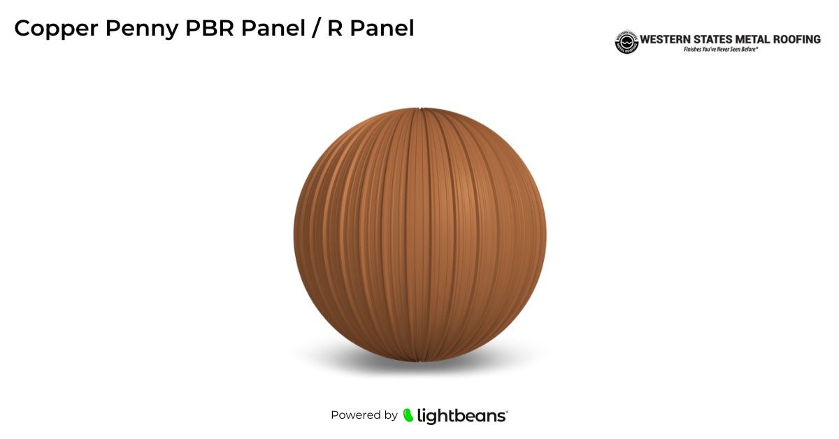 Copper Penny PBR Panel / R Panel Texture from Western States Metal ...