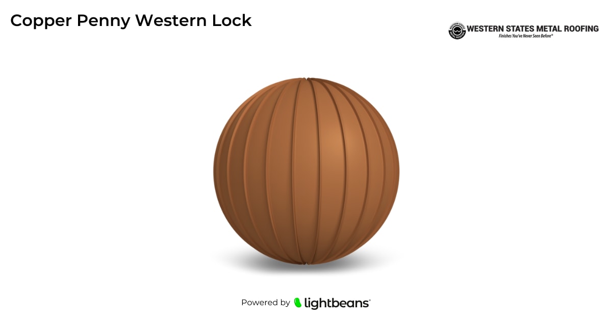 Copper Penny Western Lock Texture from Western States Metal Roofing ...