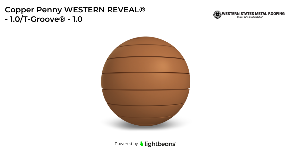 Copper Penny WESTERN REVEAL® - 1.0/T-Groove® - 1.0 Texture from Western ...