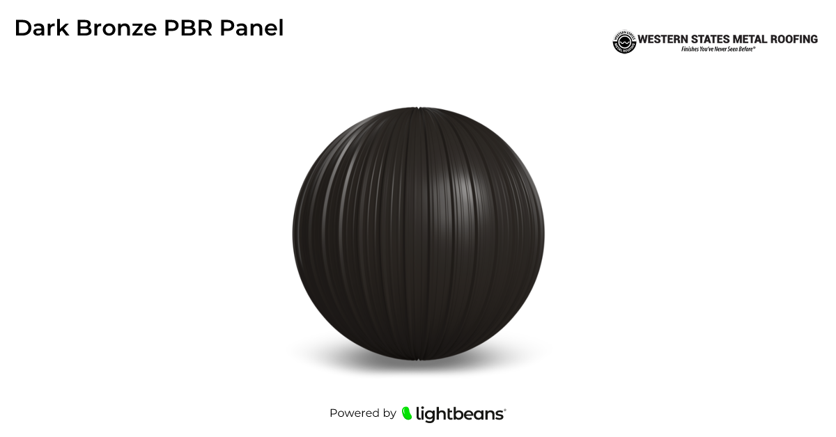 Dark Bronze PBR Panel Texture from Western States Metal Roofing ...