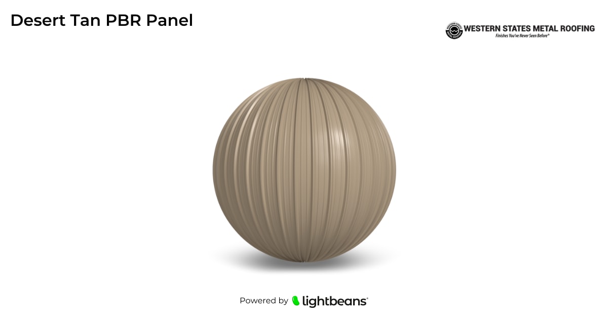 Desert Tan PBR Panel Texture from Western States Metal Roofing | Lightbeans