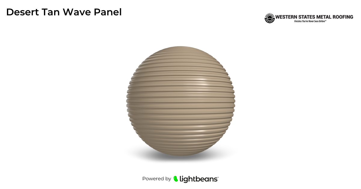 Desert Tan Wave Panel Texture from Western States Metal Roofing ...