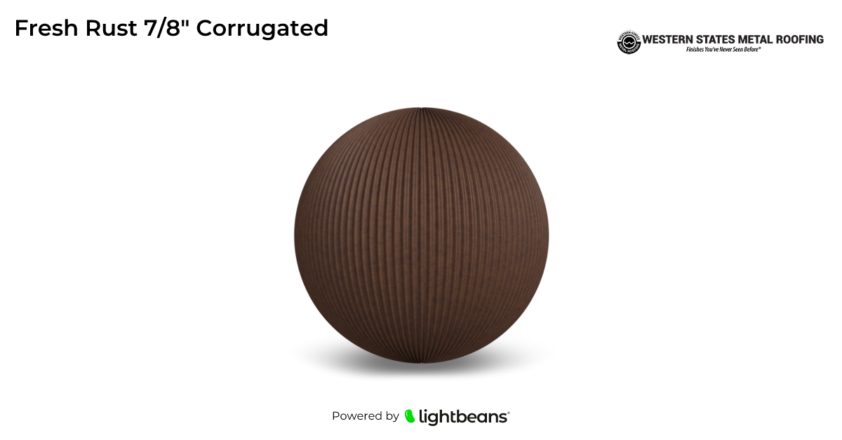 Fresh Rust 7/8" Corrugated Texture from Western States Metal Roofing ...