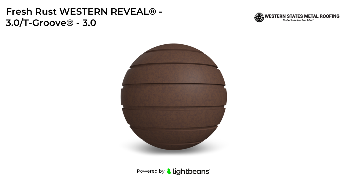 Fresh Rust WESTERN REVEAL® - 3.0/T-Groove® - 3.0 Texture from Western ...