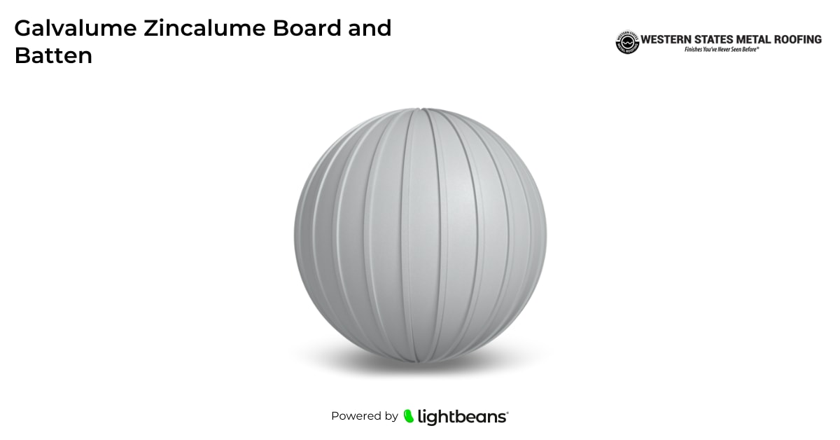 Galvalume Zincalume Board and Batten Texture from Western States Metal ...