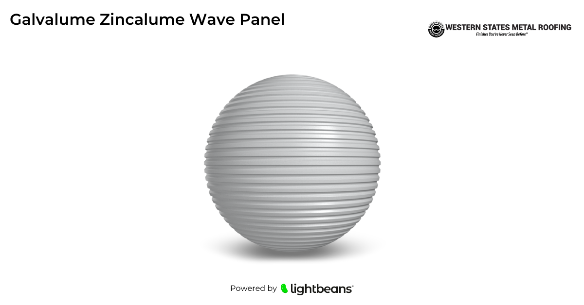 Galvalume Zincalume Wave Panel Texture from Western States Metal ...