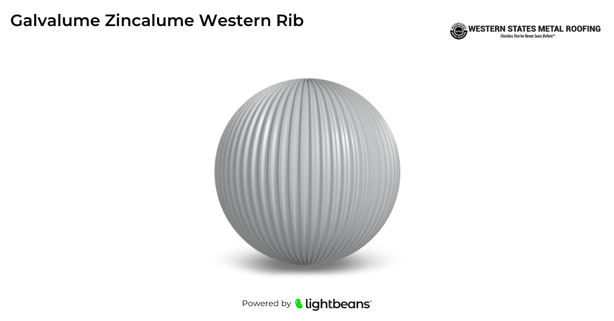 Galvalume Zincalume Western Rib Texture from Western States Metal ...