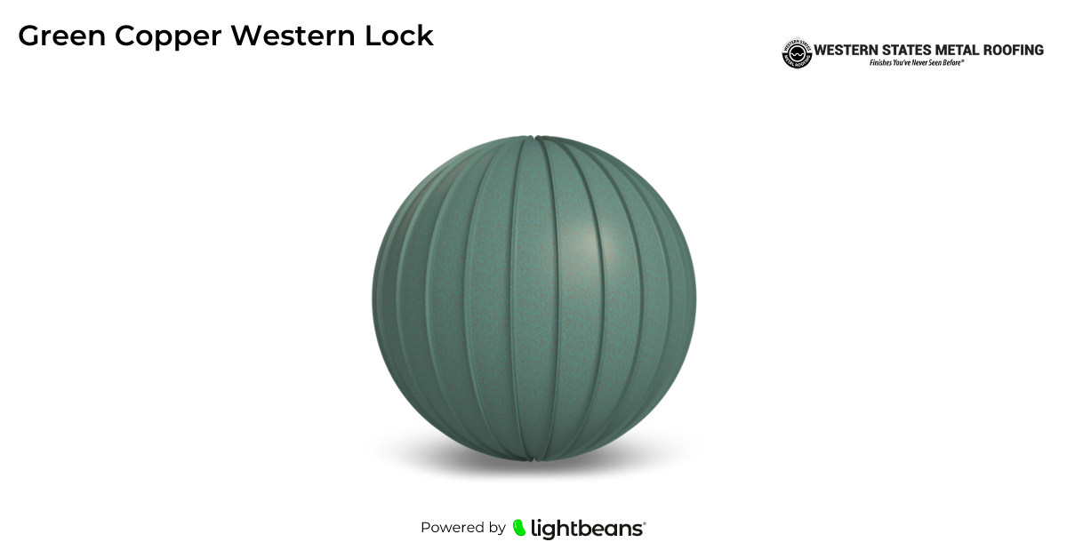 Green Copper Western Lock Texture from Western States Metal Roofing ...