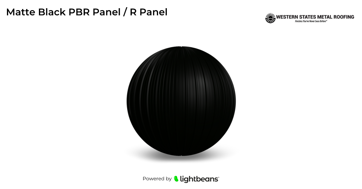 Matte Black PBR Panel / R Panel Texture from Western States Metal ...
