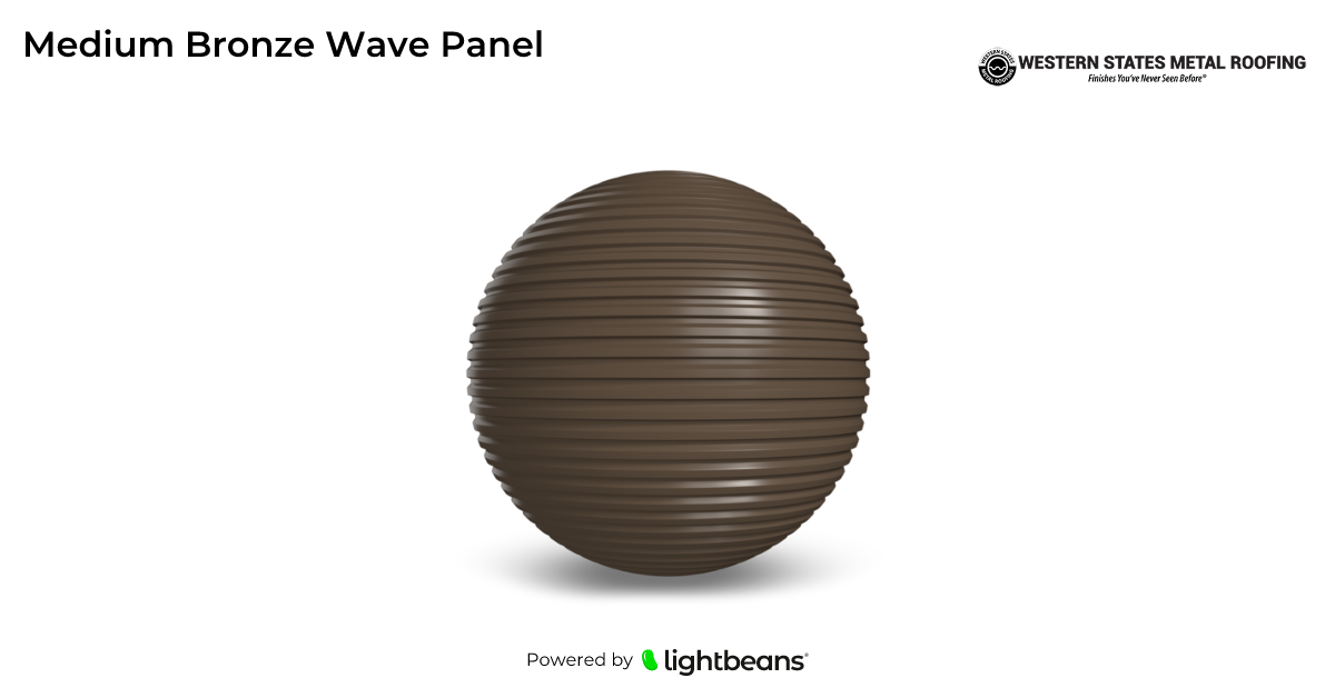 Medium Bronze Wave Panel Texture from Western States Metal Roofing ...