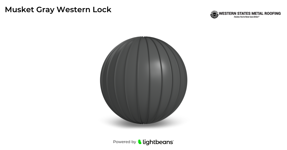 Musket Gray Western Lock Texture from Western States Metal Roofing ...