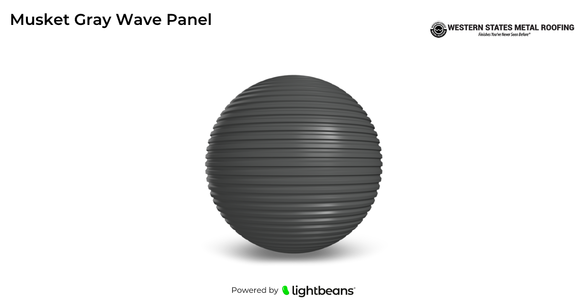 Musket Gray Wave Panel Texture from Western States Metal Roofing ...