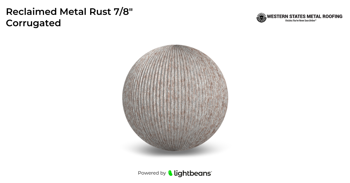 Reclaimed Metal Rust 7/8" Corrugated Texture from Western States Metal ...