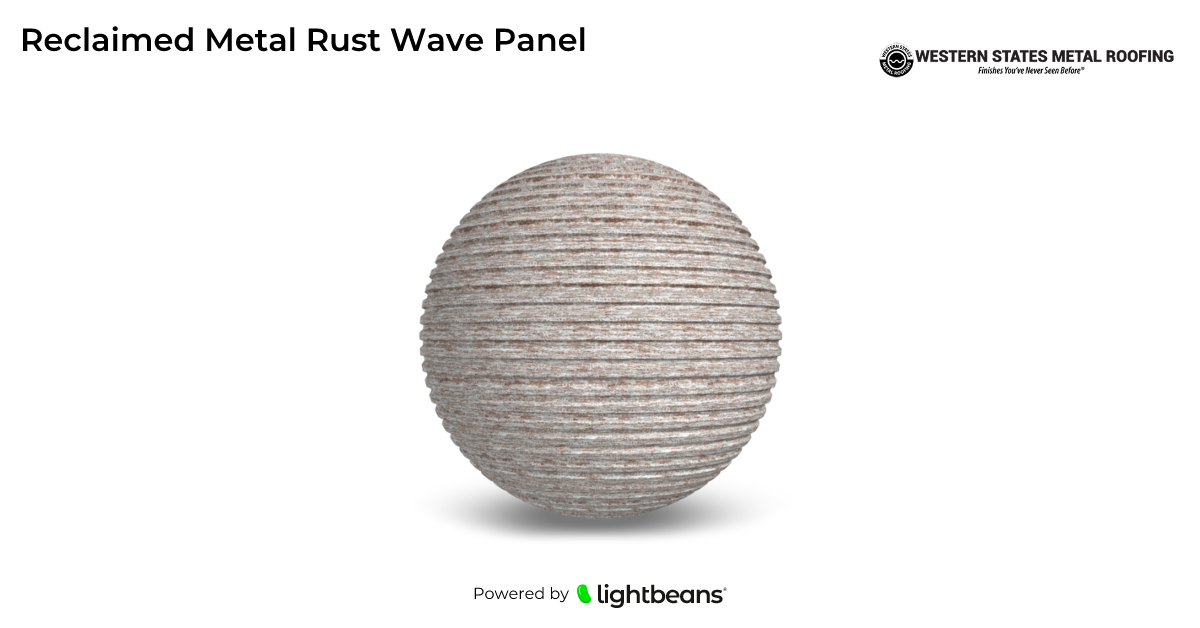 Reclaimed Metal Rust Wave Panel Texture from Western States Metal ...