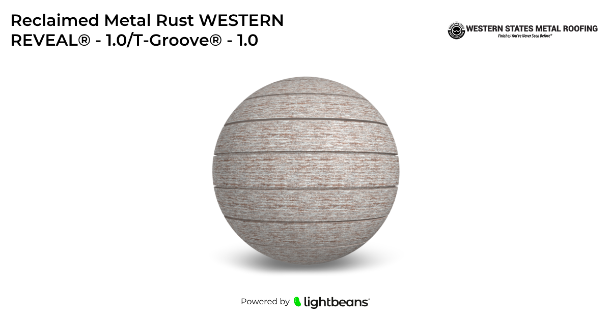 Reclaimed Metal Rust WESTERN REVEAL® - 1.0/T-Groove® - 1.0 Texture from ...
