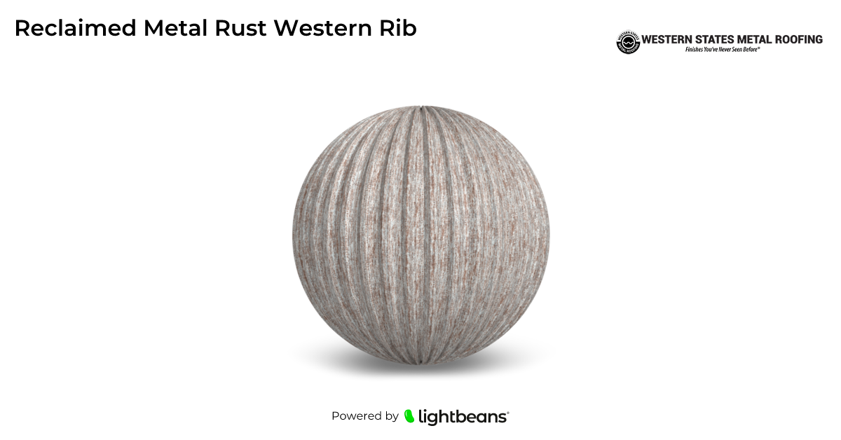 Reclaimed Metal Rust Western Rib Texture from Western States Metal ...