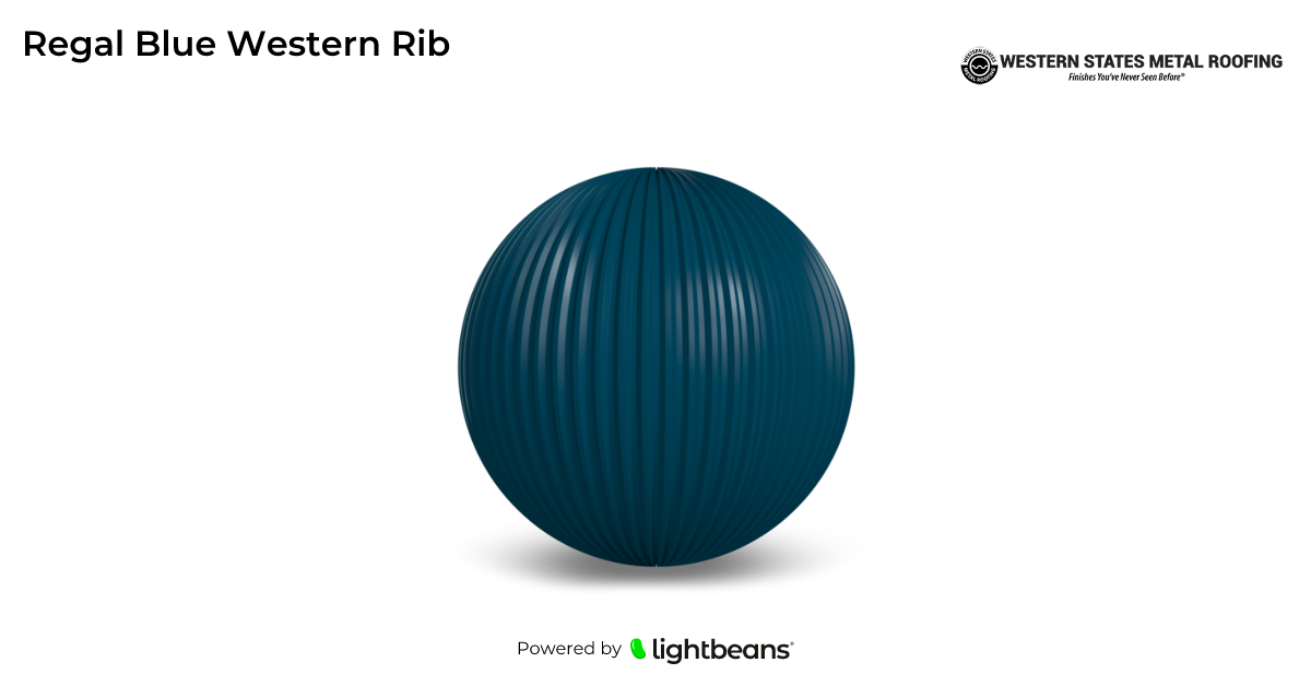 Regal Blue Western Rib Texture from Western States Metal Roofing ...