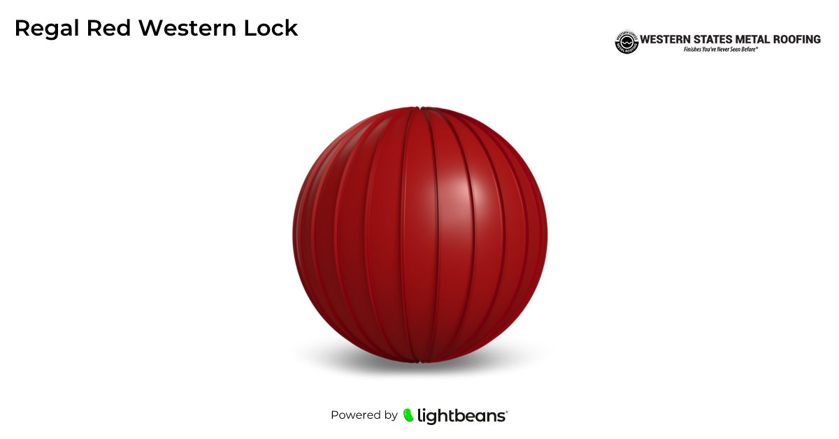 Regal Red Western Lock Texture from Western States Metal Roofing ...