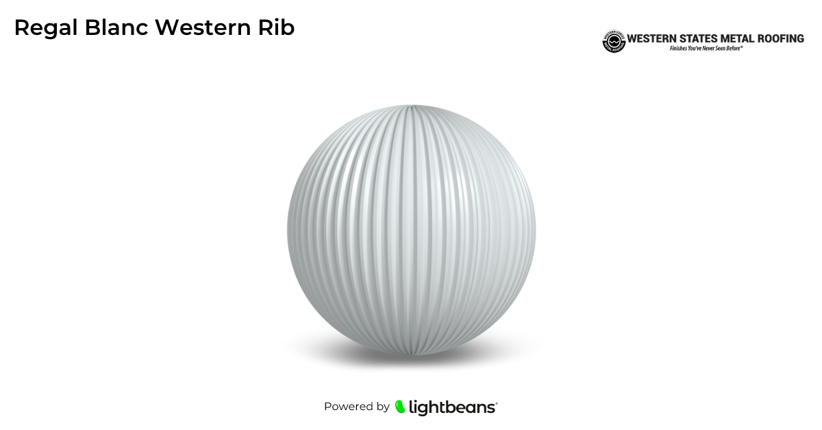 Regal Blanc Western Rib Texture from Western States Metal Roofing ...