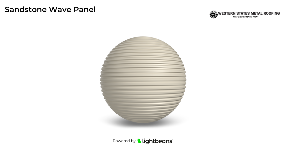 Sandstone Wave Panel Texture from Western States Metal Roofing | Lightbeans