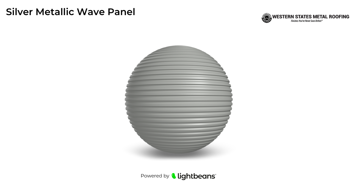 Silver Metallic Wave Panel Texture from Western States Metal Roofing ...