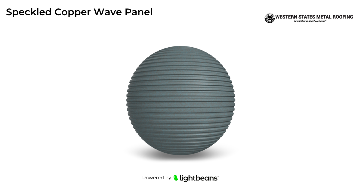 Speckled Copper Wave Panel Texture from Western States Metal Roofing ...