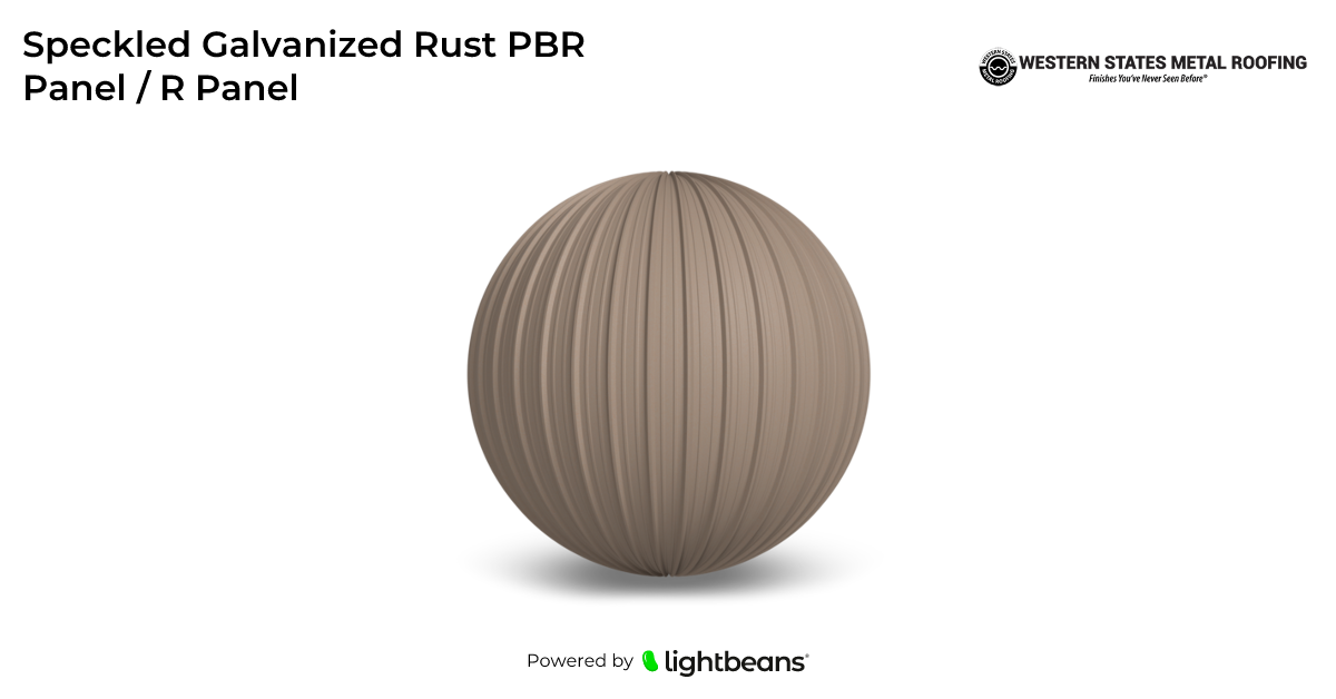 Speckled Galvanized Rust PBR Panel / R Panel Texture from Western ...